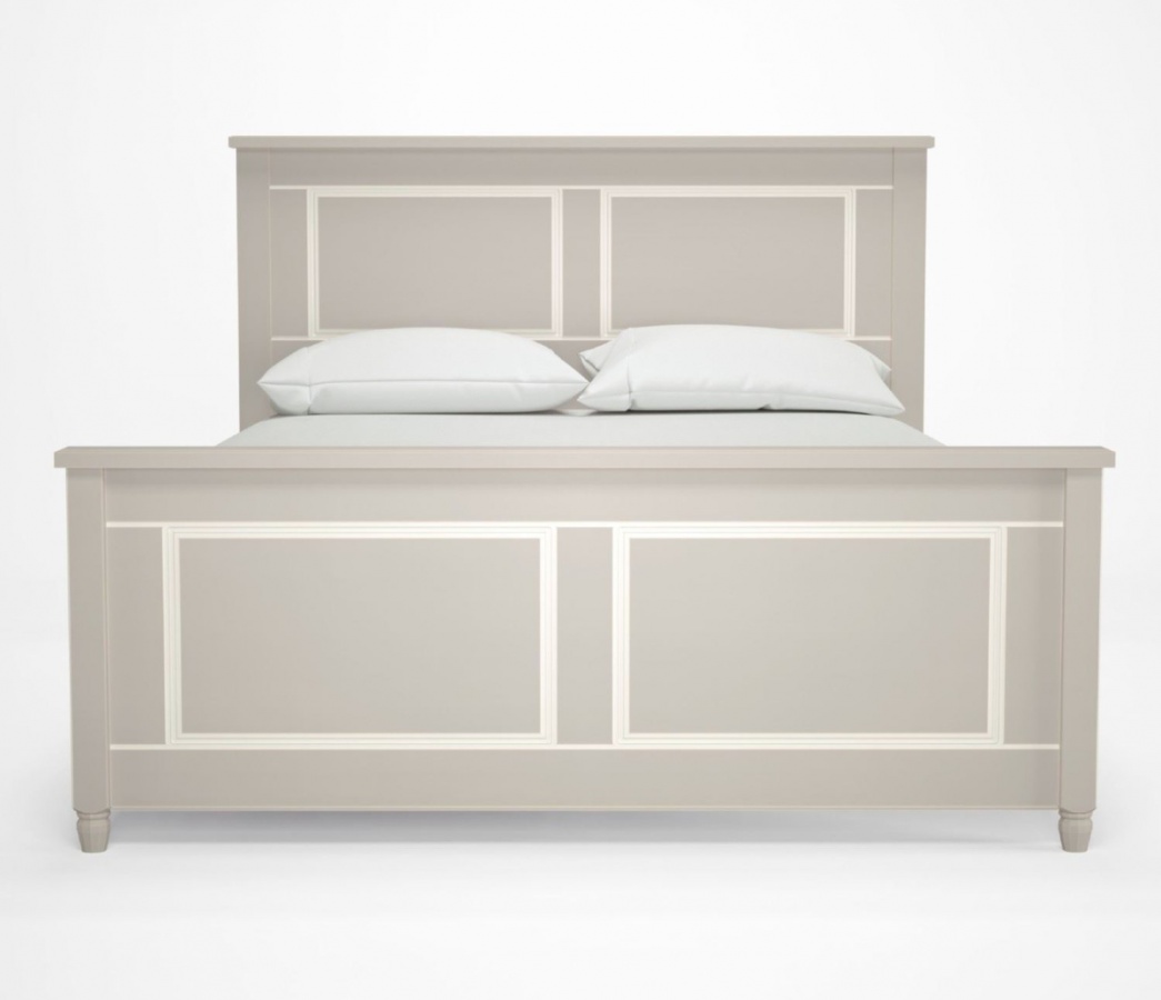 Postel' so zásuvkou Casandra 160x200cm - šedá/biela patina | Nábytok ...