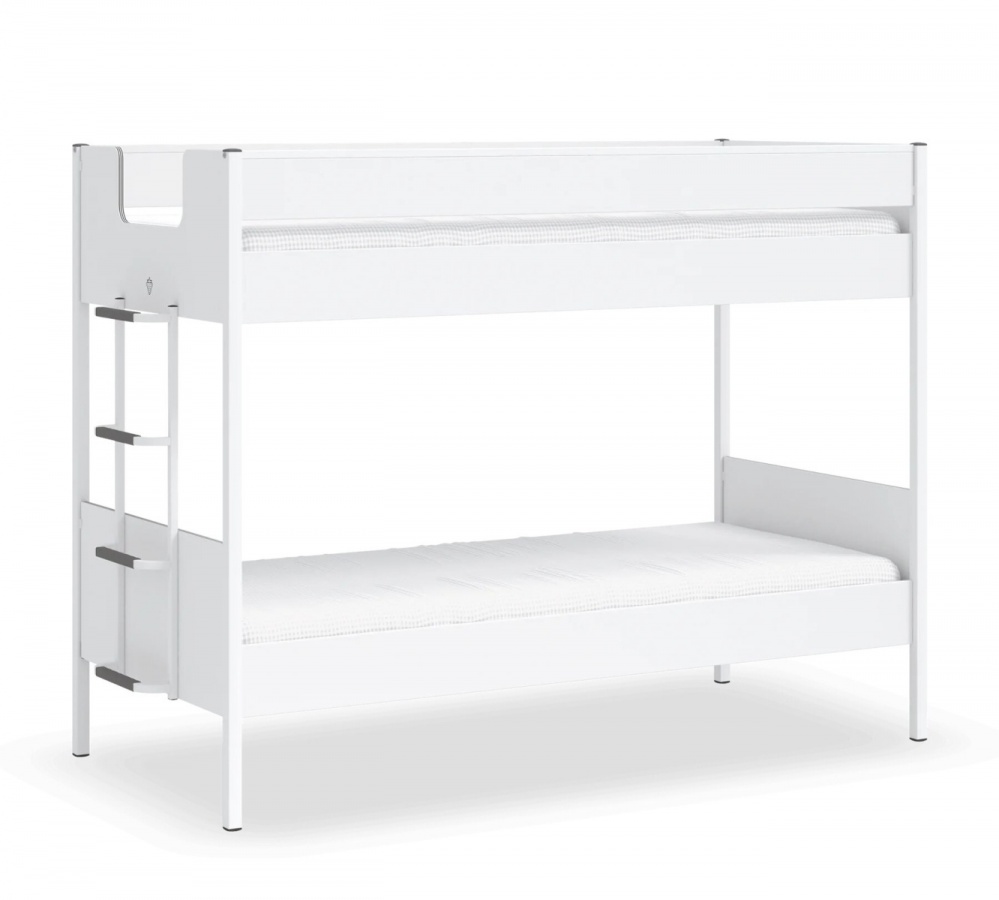 Študentská poschodová posteľ 90x200cm Pure-biela | Nábytok Harmonia ...