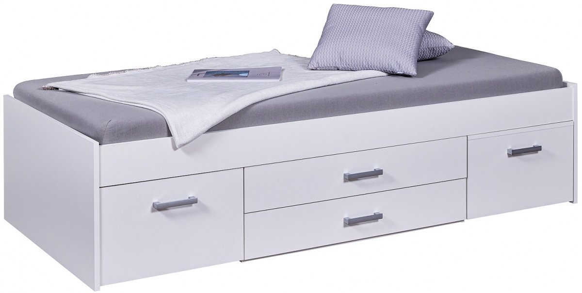 Študentská posteľ 90x200cm s výsuvným nočným stolíkom a úložným ...